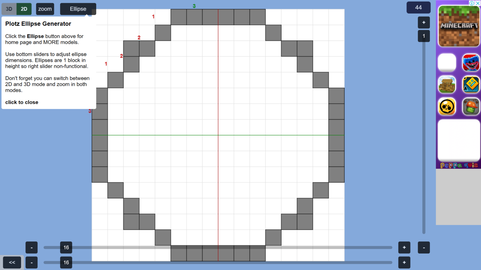 【超超簡単】マイクラできれいな円を作る方法！ | いかくんブログ